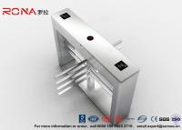 China 304 Stainless Steel Waist Height Turnstile Gate 1400×280×1000mm with DC 24V Motor and 3 Million Cycle Life for sale