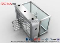 China Waist Height Turnstile Gate 1400x280x1000mm with 304 Stainless Steel and 24V DC Motor for Access Control for sale