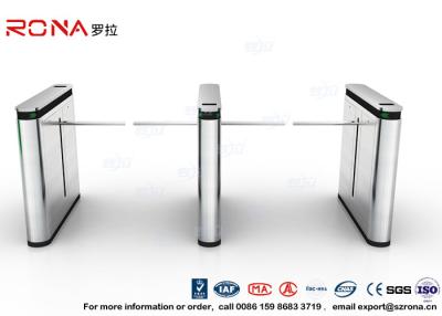 China 304 Stainless Steel Drop Arm Turnstile Access Control - 550mm Arm Length, 25-30 People/Minute Capacity for sale