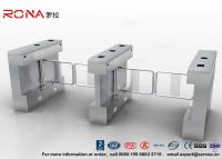 China Gym Swing Barrier Gate Electronic Stainless Steel Turnstile - 600-900mm Arm Length, IP54 Rating, 30-40 Persons/Minute for sale