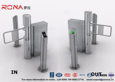 China Semi-Automatic Swing Barrier Gate with Card Reader - 1050mm Height, 40 Persons/Minute Capacity for Access Control Systems for sale