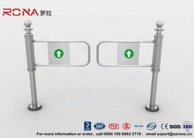 China 304 Stainless Steel Swing Barrier Gate 1050mm Height with DC24V Power for Supermarket Entrance Control for sale