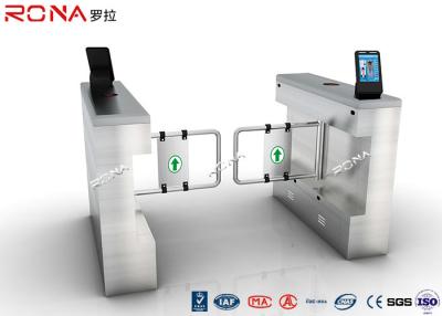China RNCF 8008LX Swing Facial Recognition Turnstile Gate - 304 Stainless Steel, 30 Persons/Min, 2.0mm Thickness for sale
