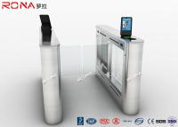 China Anti-Collision Swing Barrier Gate Turnstile with Face Reader System DC 24V Motor 40 Persons/Minute IP54 Rated for sale
