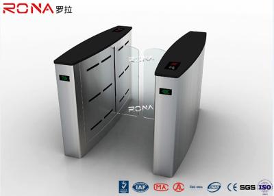 China 304 Stainless Steel Powder Coated Sliding Barrier Gate 1400mm Length 50W Power Anti-Strike Security Turnstile for sale
