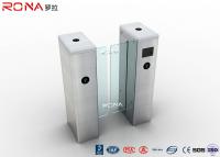 China Automatic Security Sliding Barrier Gate with Tempered Glass Turnstile - 230-900mm Bar Length, 30 Persons/Minute Capacity for sale