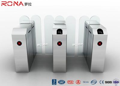 China Rona Weatherproof High Security Glass Sliding Turnstile Gate with Card Reader - DC24V 20W, 30 People/Minute Capacity for sale