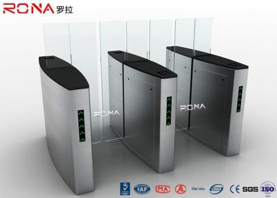 China Electronic Security Sliding Turnstile Gate 304 Stainless Steel DC24V 20W 30 Persons/Minute CE Approved for sale