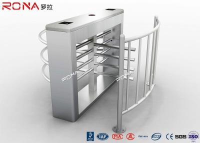 China RNCF10238-1 Half Height Turnstile Access Control System with 30 Person/Min Transit Speed and Metal Wings for sale