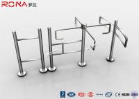 China RONA RNCF10238-5 Half Height RFID Turnstile 30 Persons/Minute 1000mm Height 304 Stainless Steel for sale