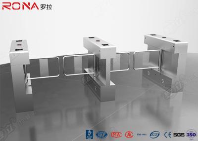 China RNCF6008L Optical Swing Gate Turnstile with 500-1800mm Passage Width and 30 Persons/Minute Capacity for sale
