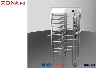 China Full Height Turnstile 3 Arm SUS304 Stainless Steel Single Lane Remote Control 120V for sale