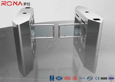 China Swing Barrier Gate System RFID Access Control 2.0mm Stainless Steel 180° for sale