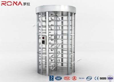 China Full Height Turnstile Outdoor Access Control Round Lid U-Type Arms 1200mm Height for sale