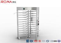 China Full Height Turnstile Single Channel 120 Degree Stainless Steel Access Control Gate for sale