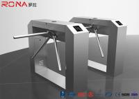 China Bridge Type Pedestrian Security Gates RFID Flap Barrier Turnstile Fingerprint Reader for sale