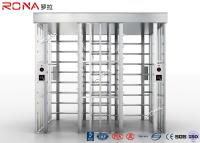 China Dual Lane Full Height Turnstile Mechanism Access Control 220V Stainless Steel for sale