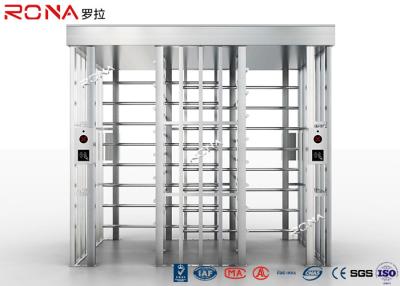 China Dual Lane Full Height Turnstile Mechanism Access Control 220V Stainless Steel for sale
