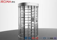 China Double Lane Full Height Pedestrian Turnstile Gate 304 Stainless Steel 220V 0.2S Opening for sale