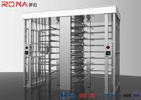 China Double Lane Full Height Turnstile Gate 220V 50dB Noise for Crowd Control for sale