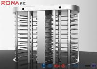 China Full Height Turnstile Security Entrance 304 Stainless Steel 30 Persons/Min Pass Speed for sale