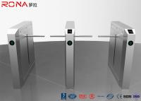 China ADA Drop Arm Turnstile with QR Scanner - 1200x200x990mm Stainless Steel Access Control System with 30W Brushless DC Motor for sale
