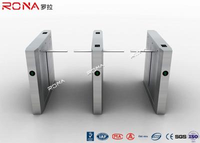 China 24V DC Brush Motor Drop Arm Turnstile Gate with 30-40 Persons/Min Capacity and IP54 Rating for sale