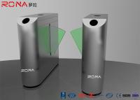 China Half Height Flap Barrier Gate DC Brush Motor 30 Persons Min Passing Speed 1200mm for sale