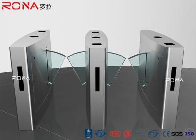 China Durable Pedestrian Turnstile Gate , Flap Turnstile Entry Systems 0.6s Operating Time for sale