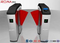 China Red Soft Flap Barrier Gate Access Control Turnstile Single / Bi - Directional for sale