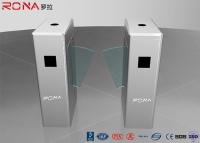 China Automatic Flap Barrier Gate Security Access Control Turnstile DC24V 40 Persons/Min for sale