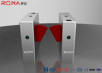 China Pedestrian Control Electronic Flap Barrier Gate Acrylic Counter Turnstiles for sale