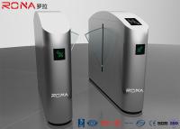 China Smart Security Entrance Flap Barrier Gate With Fingerprint Reader Counter for sale