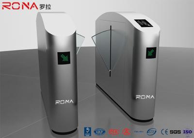 China Smart Security Entrance Flap Barrier Gate With Fingerprint Reader Counter for sale