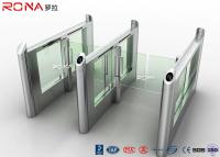 China Stainless Steel Fingerprint Speed Gate Turnstile 1200mm Passage Width Bi-Directional for sale