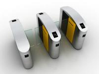 China Face Recognition Sliding Pedestrian Turnstile Gate 1400mm 304 Stainless Steel for sale