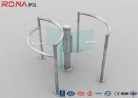 China Manual Half Height Turnstile Gate 1200×280×1000mm with 24V DC Motor and 3 Million Cycle Durability for sale