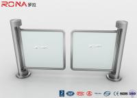 China Access Control Swing Gate Turnstile Dual Mechanical Metal Round Pillar Single Pole for sale