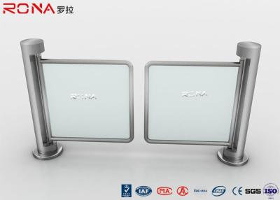 China Access Control Swing Gate Turnstile Dual Mechanical Metal Round Pillar Single Pole for sale