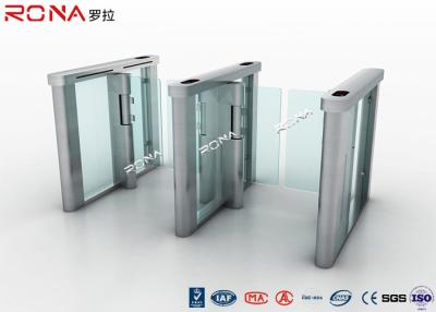 China Waist Height Speed Gate Turnstile Swing Barrier AC 220V 100W Servo Motor for sale