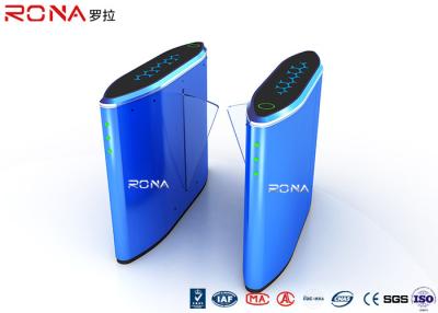 China Rfid Security Flap Barrier Gate Pedestrian Control Electronic Turnstile High Speed for sale
