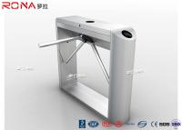 China Fingerprint Reader Tripod Turnstile Gate RFID Flap Barrier 30 Persons / Min Speed for sale