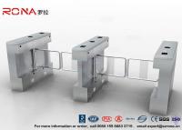 China Automatic Pedestrian Swing Gate with RFID Card Reader Infrared Sensor Security Turnstile 304 Stainless Steel 50kg for sale