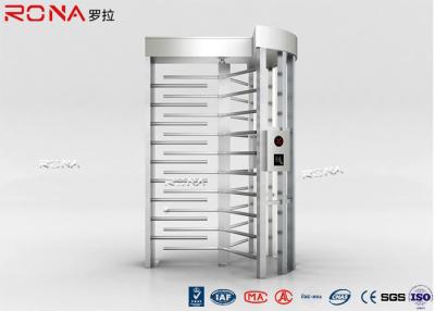 China Full Height Turnstile Access Control 30 Persons/Minute 304 Stainless Steel for sale