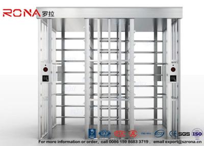 China Safety RFID Access Control Full Height Turnstile Revolving Gate 220V for Residential Entrance for sale