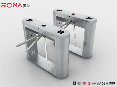 China 304 Stainless Steel Pedestrian Turnstile Gate Solution For Fingerprint Reader / Face Reader for sale