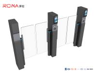 China Plated Stainless Steel Slim Ultra-Compact Speed Gate Turnstile with Servo Motor Drive for Access Control for sale