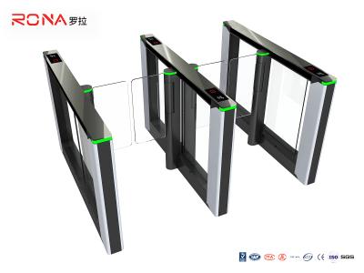 China Slim Speed Gate Turnstile with 120 mm Ultra-Slim Chassis and Servo Motor Drive for Office Buildings for sale