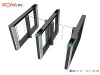 China Slim Speed Gate Turnstile with 120 mm Ultra-Slim Chassis and Servo Motor Drive for Office Buildings for sale