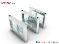 China Pedestrian Access Security Swing Barrier Gate Anti - Pinch Mechanical Structure for sale
